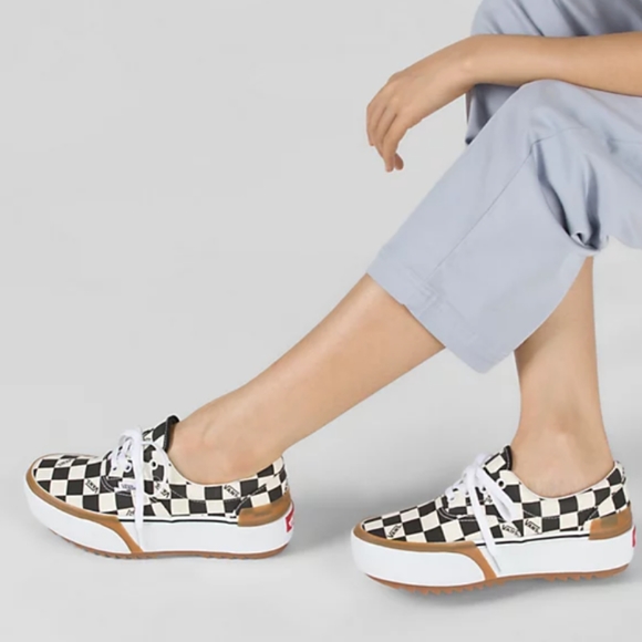 Vans | Shoes | Nwt Vans Checkerboard Platform Sneakers | Poshmark